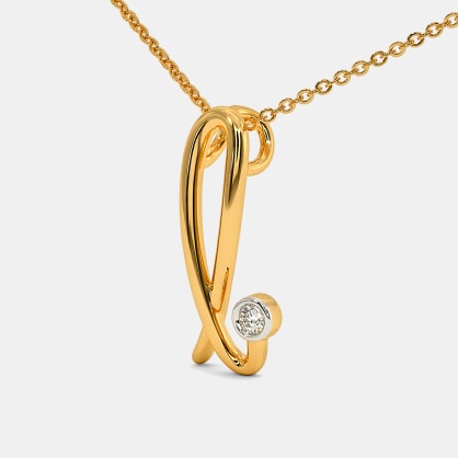 The Cursive L Necklace | BlueStone.com