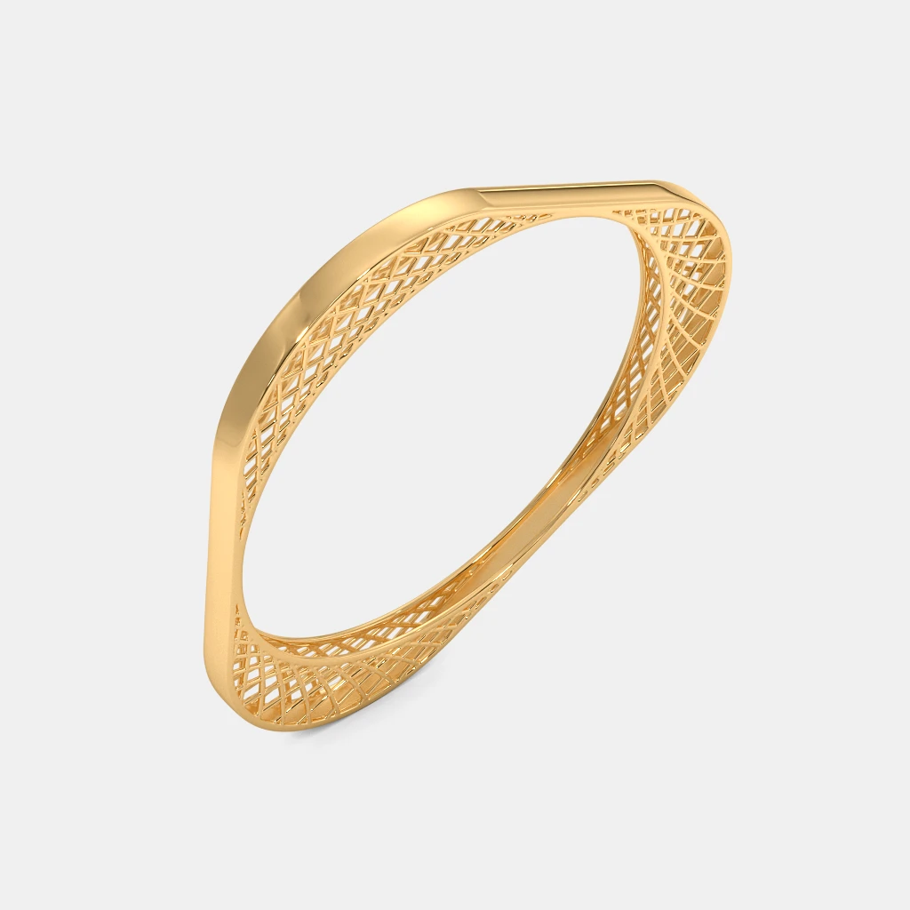 The Iridalis Geometric Bangle | BlueStone.com