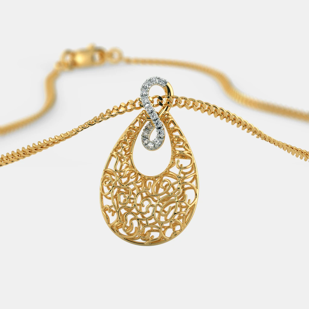 The Pear Lattice Pendant | BlueStone.com