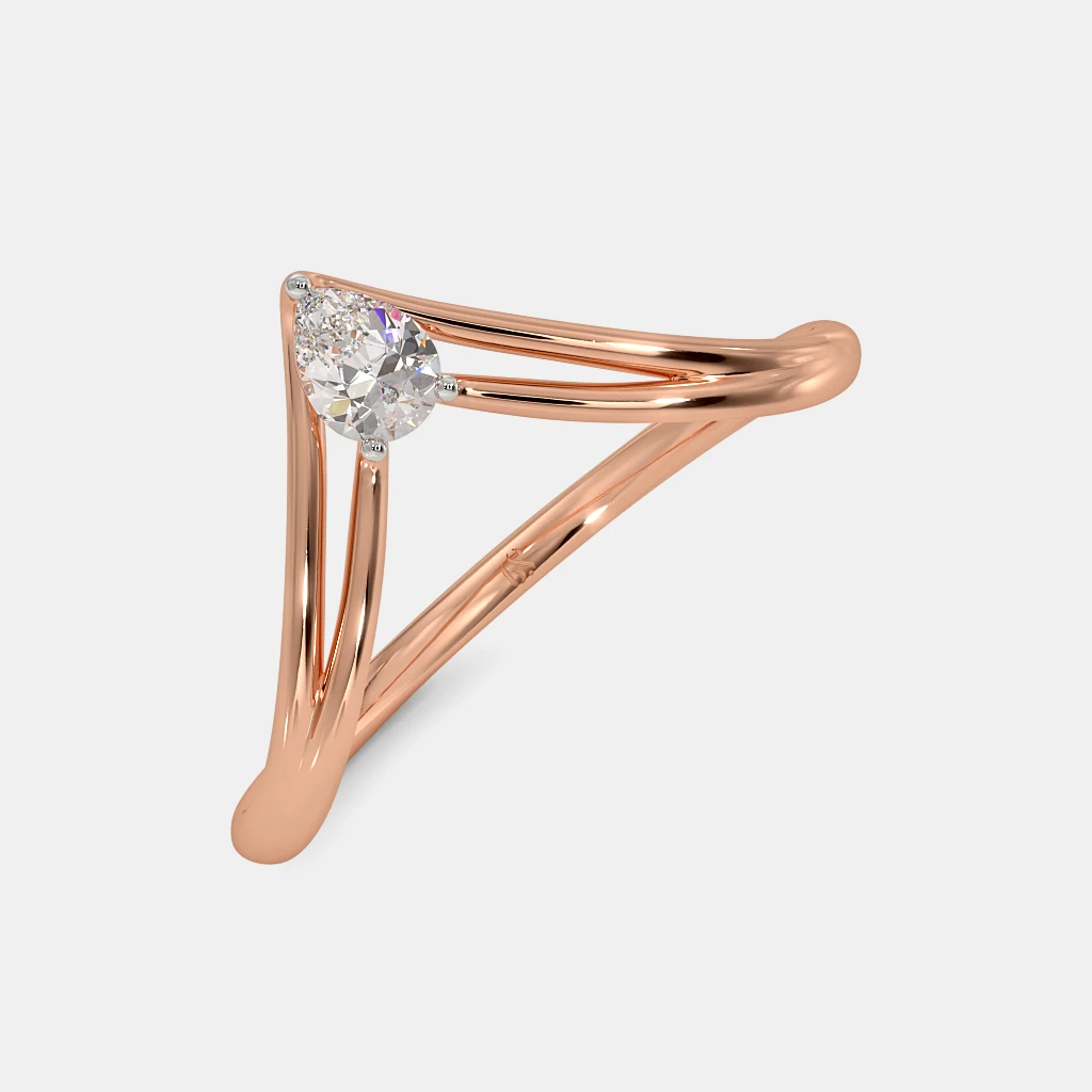 The Ivan Chevron Ring | BlueStone.com