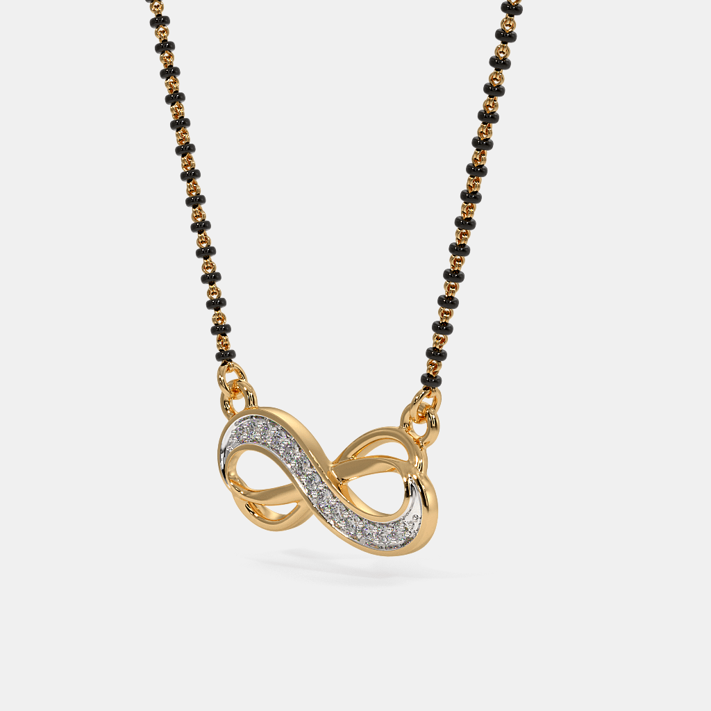 The Leesha Infinity Mangalsutra Pendant | BlueStone.com