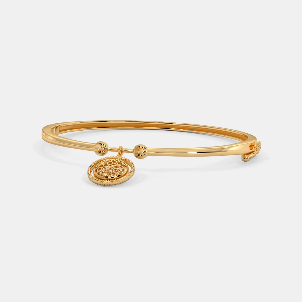 The Oratile Oval Bangle | BlueStone.com