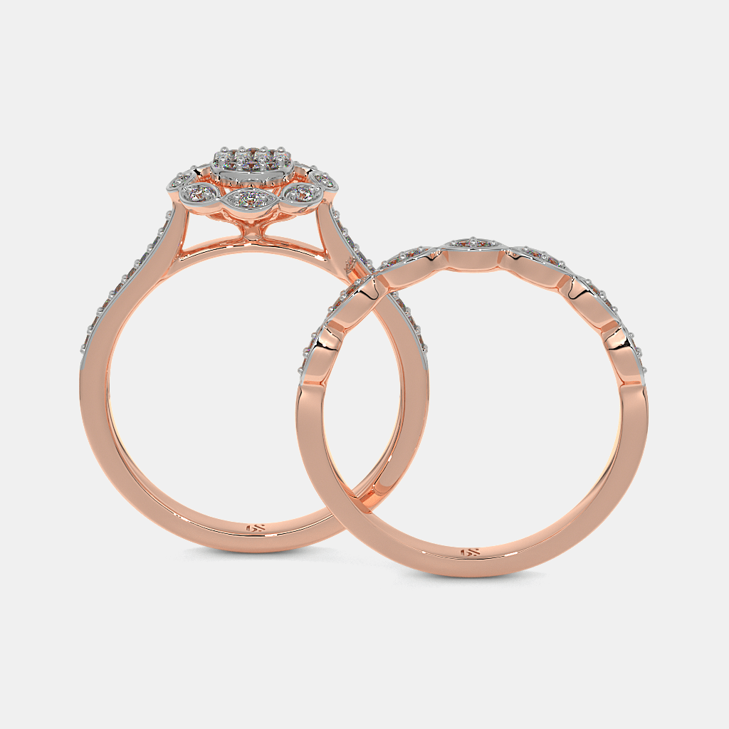 The Tepal Bridal Ring Set | BlueStone.com
