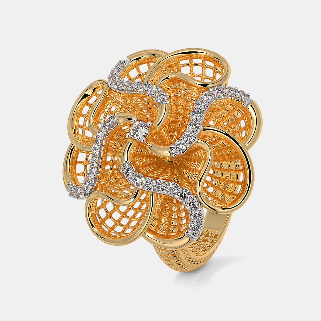 The Rose Lattice Ring | BlueStone.com
