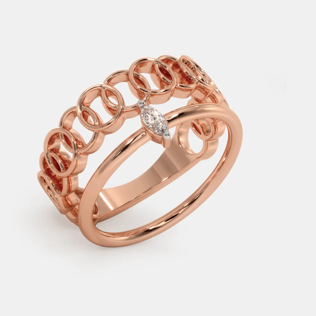 The Bloomy Stackable Ring | BlueStone.com