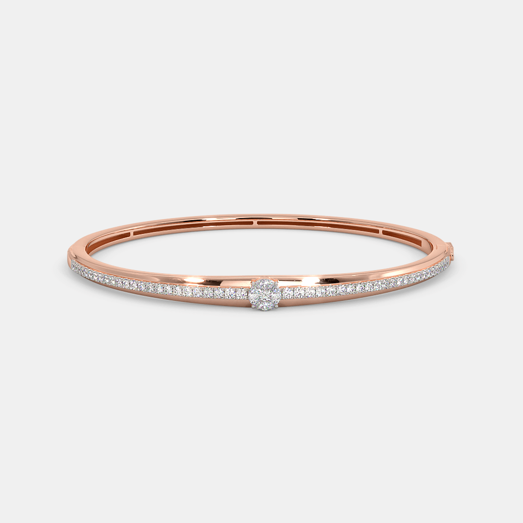The Isanora Oval Bangle | BlueStone.com