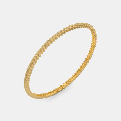 The Alaia Round Bangle | BlueStone.com