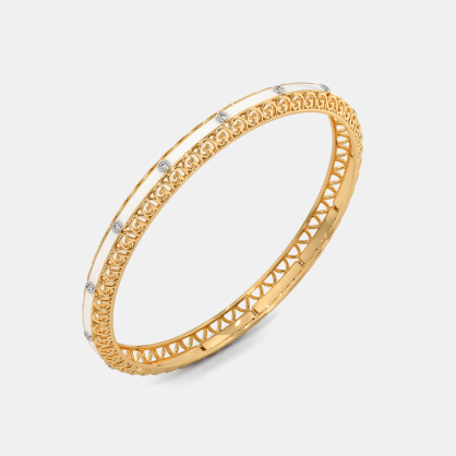 The Ritzy Round Bangle | BlueStone.com
