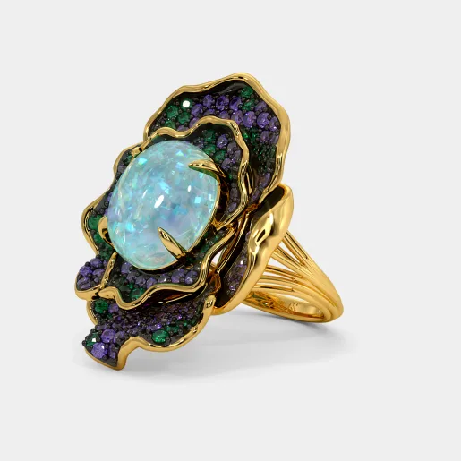 Buy Green Gemstone Rings Designs Online | BlueStone.com - India's #1 ...