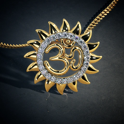 Buy Gold Om Pendants Designs Online | BlueStone.com - India's #1 Online ...