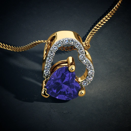 Buy Heart Gold Pendants Designs Online | BlueStone.com - India's #1 ...