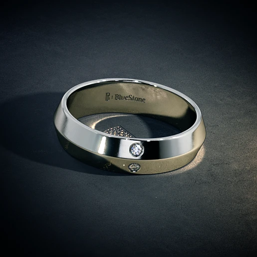 Buy Men's Platinum Rings Designs Online | BlueStone